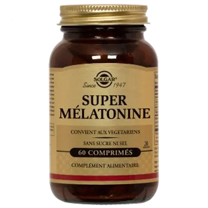 SOLGAR Super Mélatonine 60 Comprimés - Lariboisière Shop